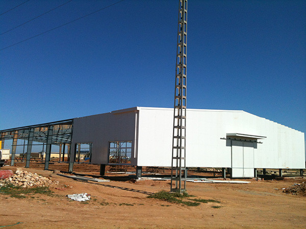 Pre Engineered Tube Steel Buildings Q235 Q355 Galvanize Painted