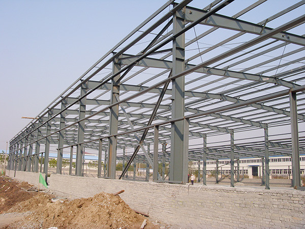 Pre Engineered Metal Building With Welded H Section Steel ISO9001