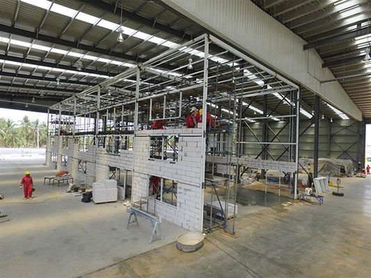 Light Weight Steel Construction Warehouse Easy Transport Fast Construction