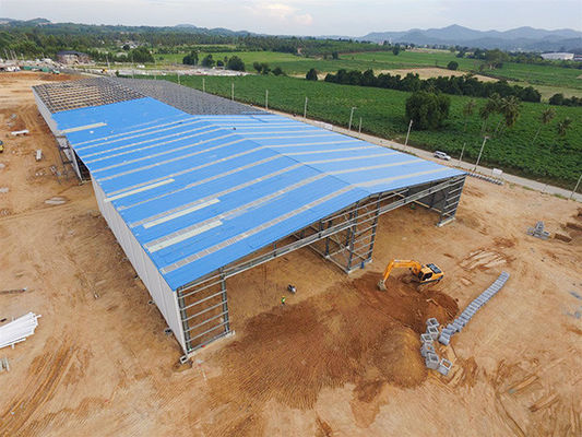 Light Weight Steel Construction Warehouse Easy Transport Fast Construction