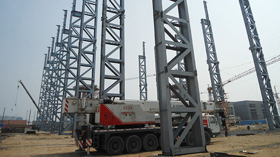 Sandwich panel Workshop Steel Structure For Long Span Industrial ...