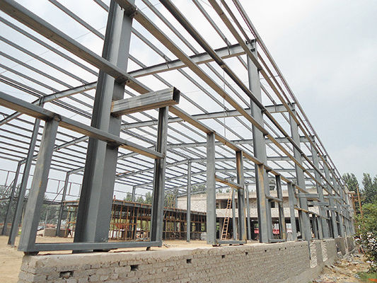 Hot Rolled Steel Frame Buildings Welded Prefabricated Steel Structure