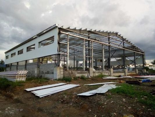 Quick Installed Large Span Warehouse Workshop Steel Structure ...