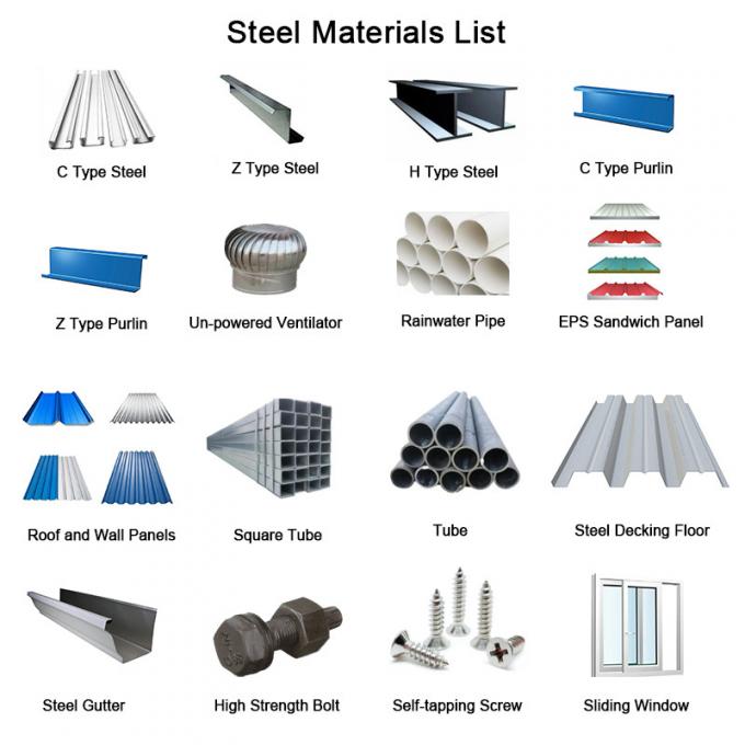 C section Steel Structure Building Z section Pre Engineered Buildings