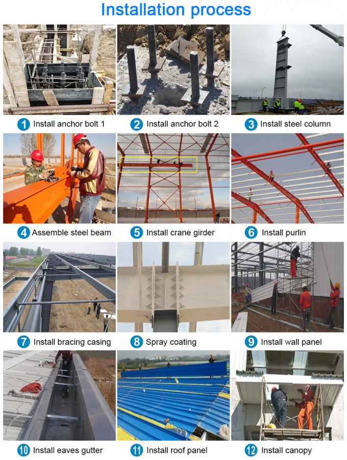 Galvanized Metal Storage Building Pre Engineered metal shed buildings