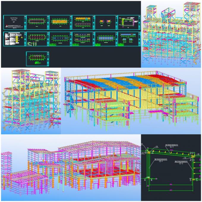 Pre Engineered Industrial Building ISO9001 Prefab Modular Construction